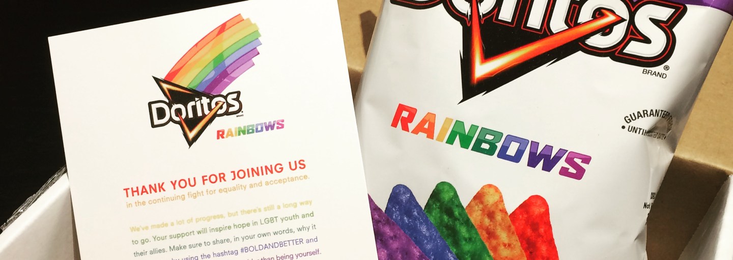 It Gets Better…with Rainbow Doritos – The Hungry Quebbie